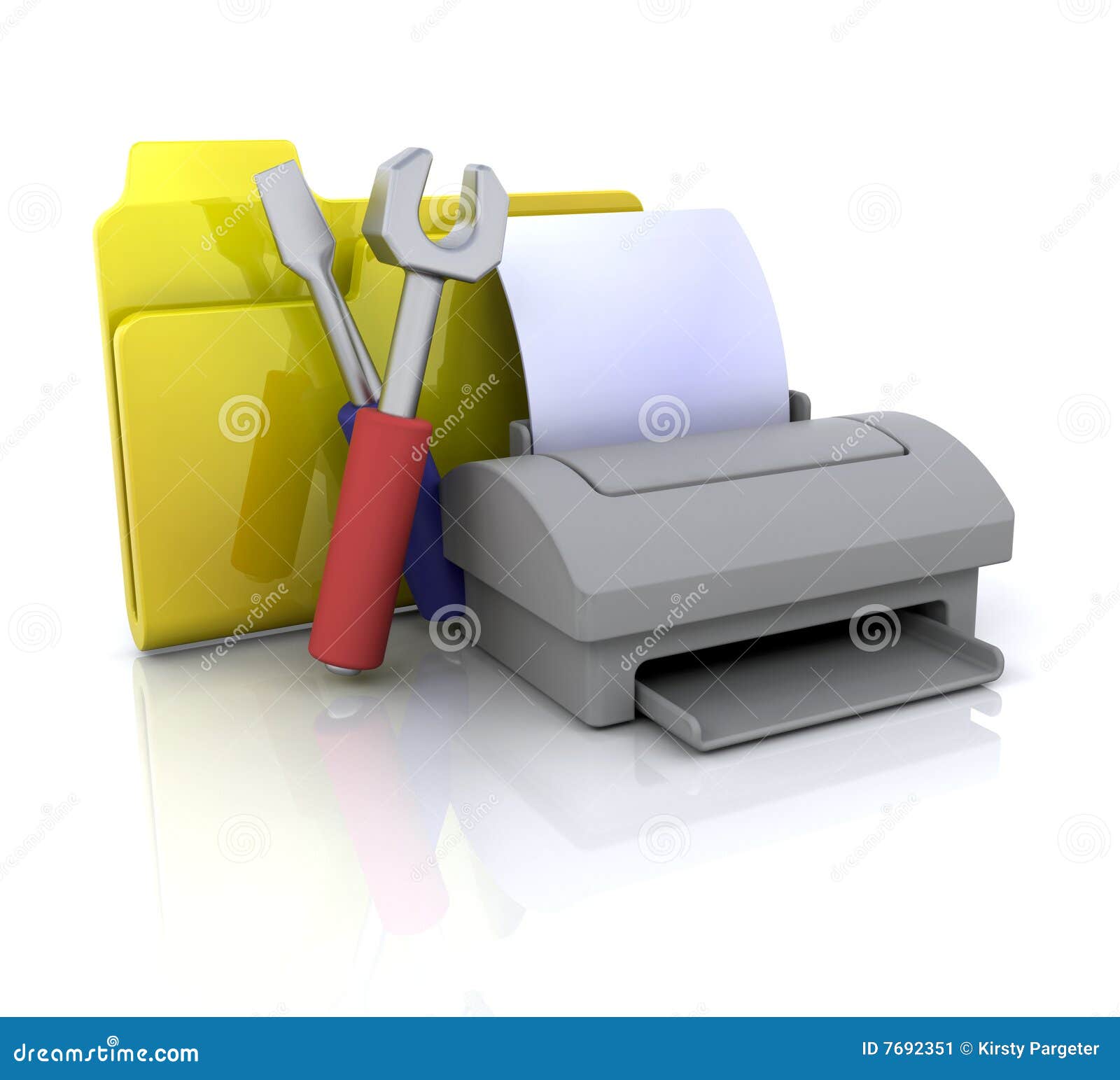 Printer settings icon stock illustration. Illustration of icon - 7692351