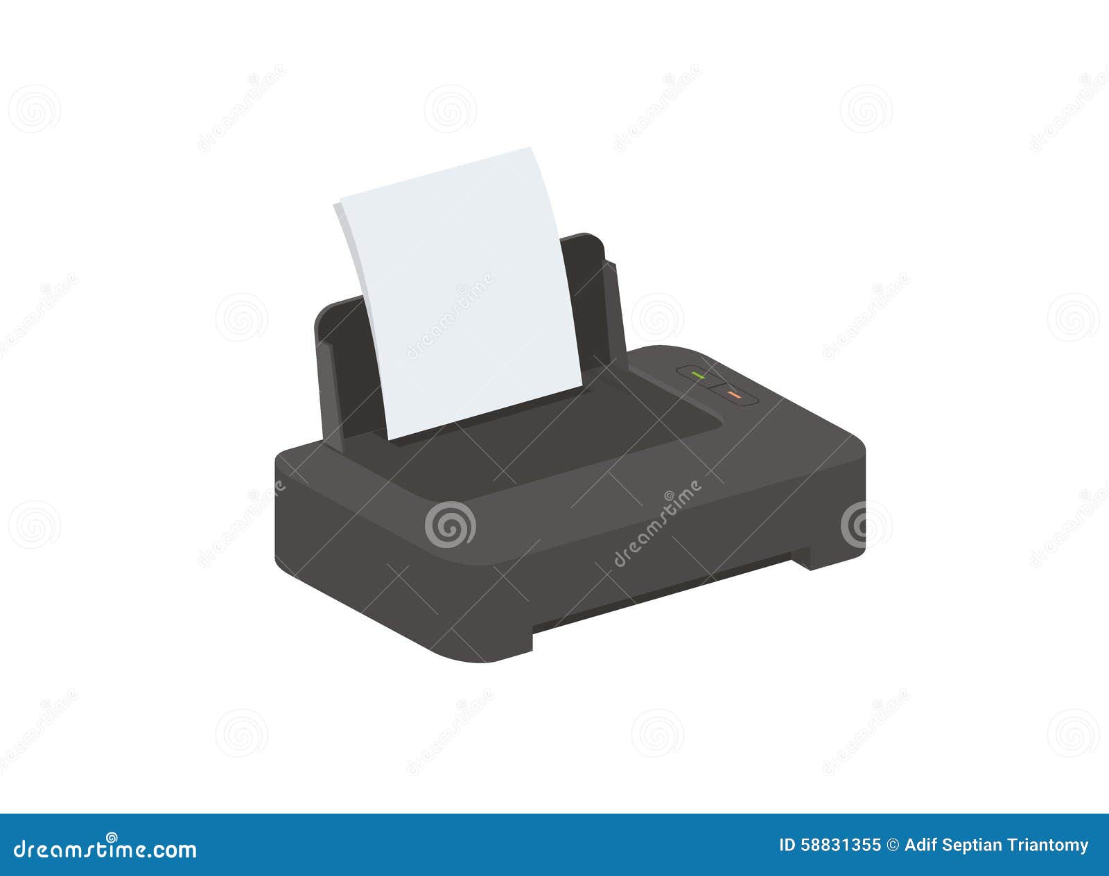 Printer Simple Illustration Stock Vector - Illustration of business ...