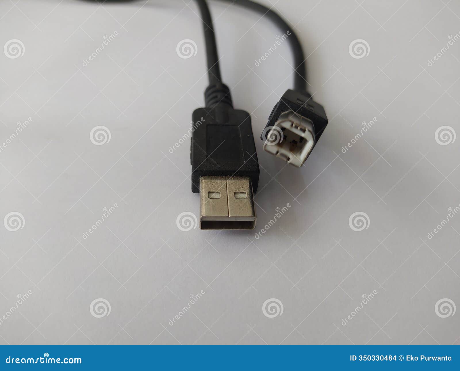 Printer usb cable stock photo. Image of cable, gadget - 350330484