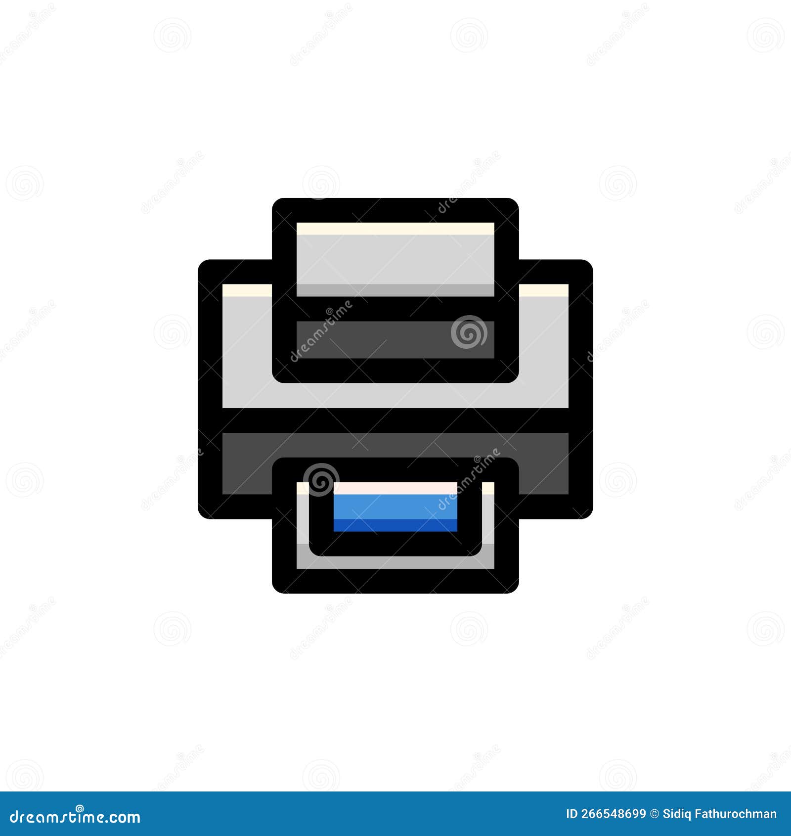 Printer Icon stock vector. Illustration of business - 266548699