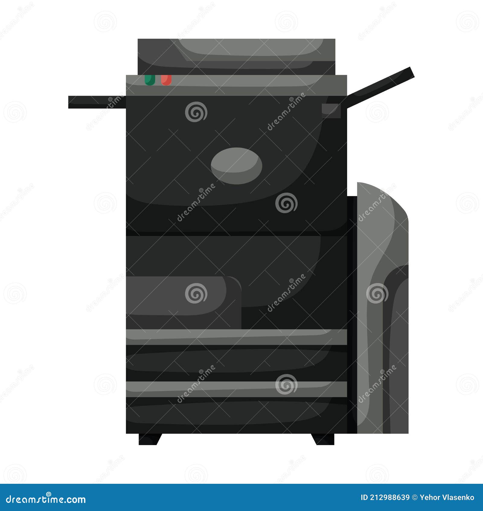 Printer Vector Icon.Cartoon Vector Icon Isolated on White Background ...
