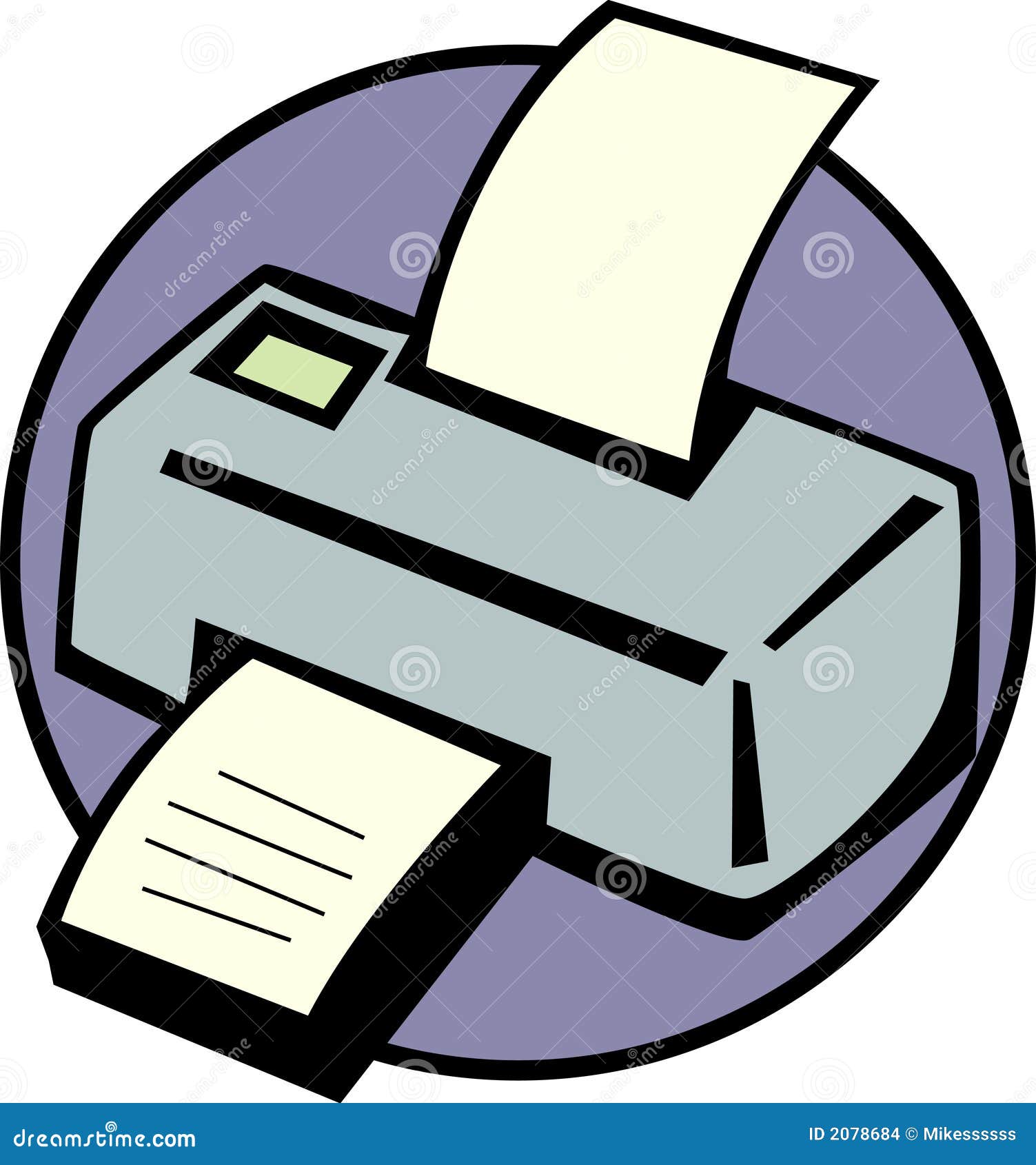 Printer Vector Illustration Stock Vector - Illustration of printer ...