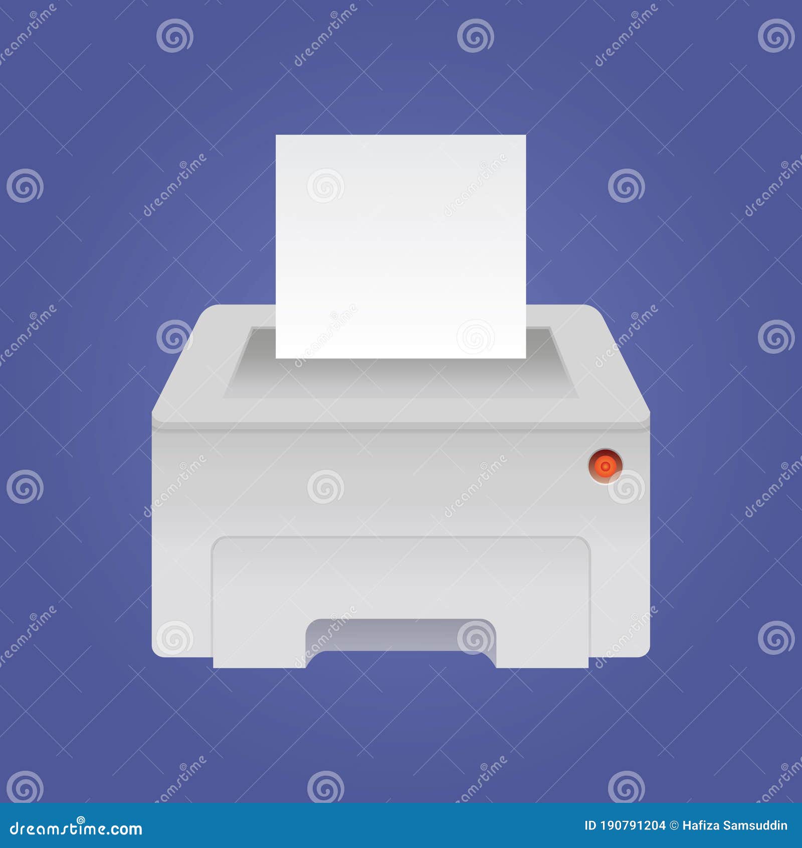 Printer. Vector Illustration Decorative Design Stock Vector ...