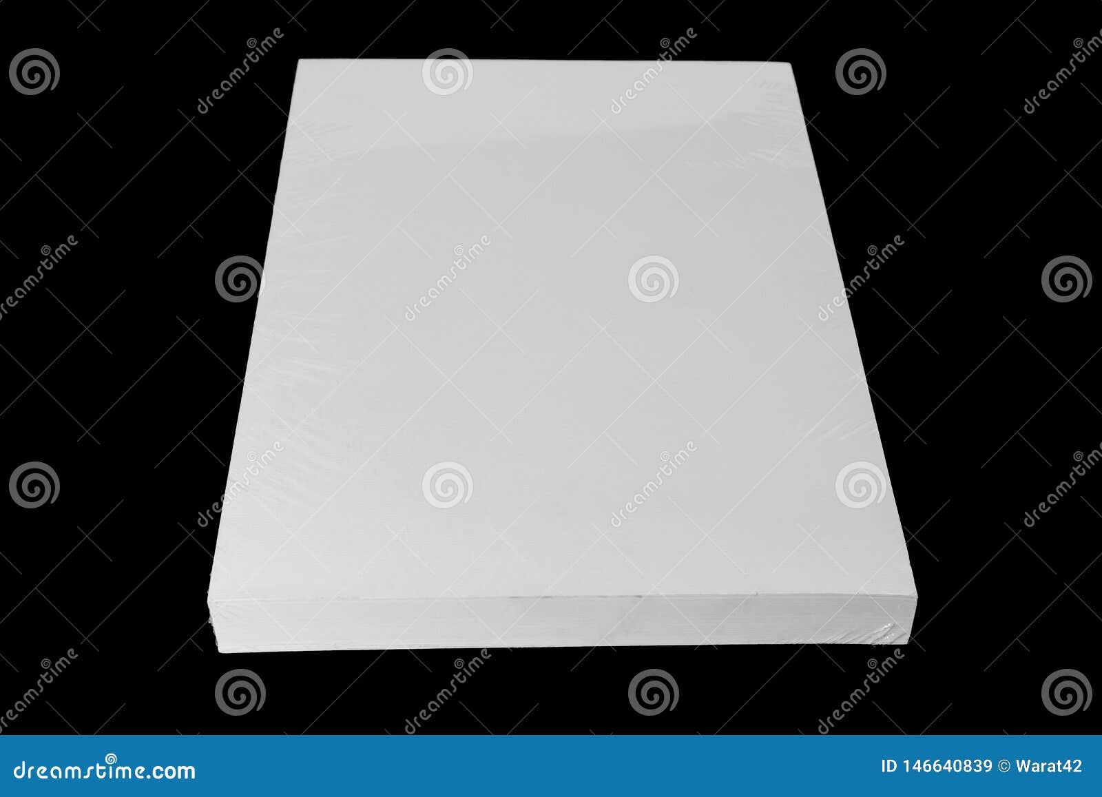 Ream Of Paper On White Background Vector Illustration | CartoonDealer ...
