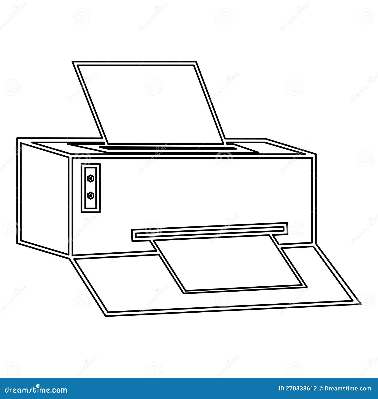 Printers Office Printing Technology Tools for Photos and Text Stock ...