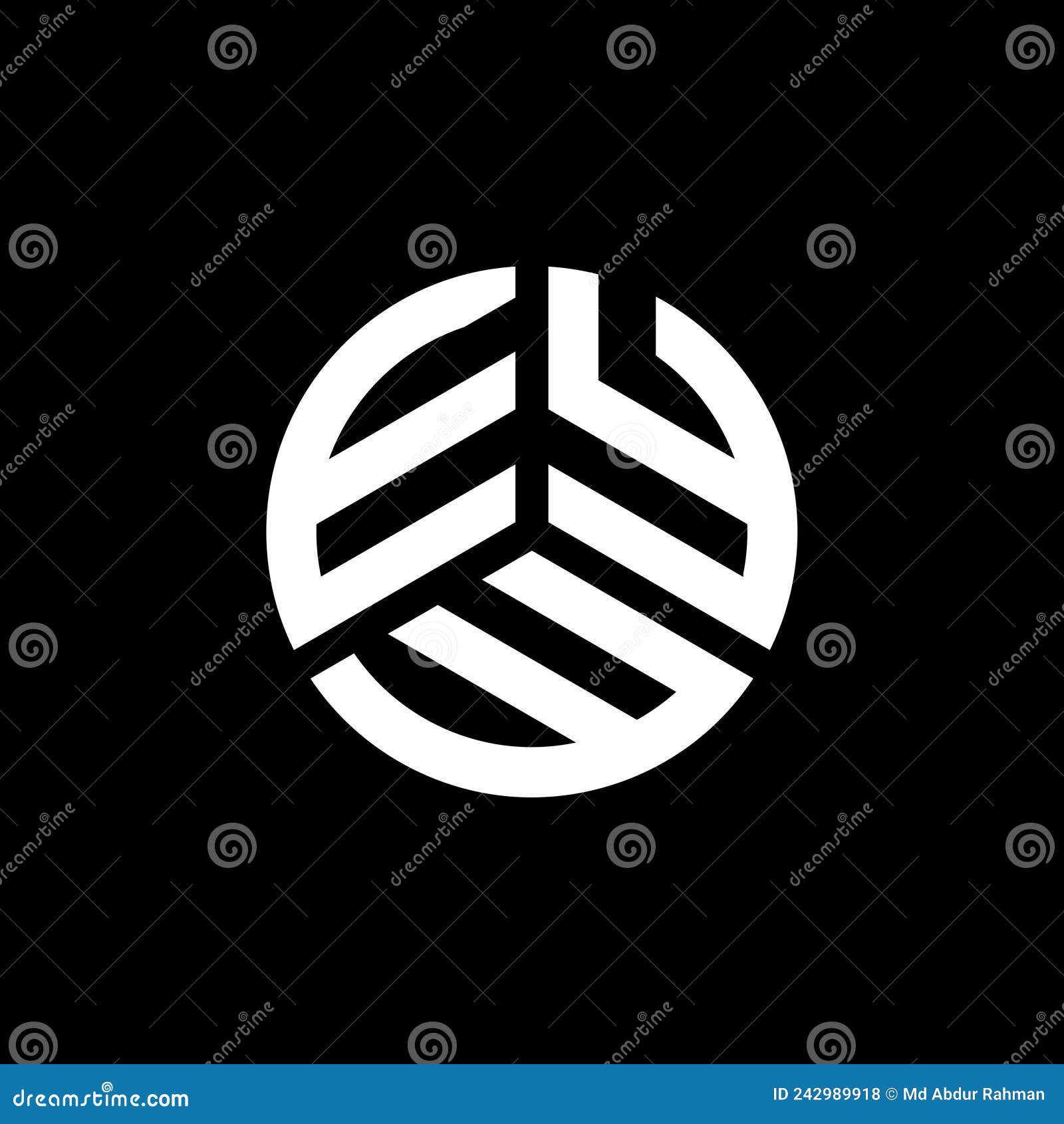 PrintEYW Letter Logo Design on White Background. EYW Creative Initials ...