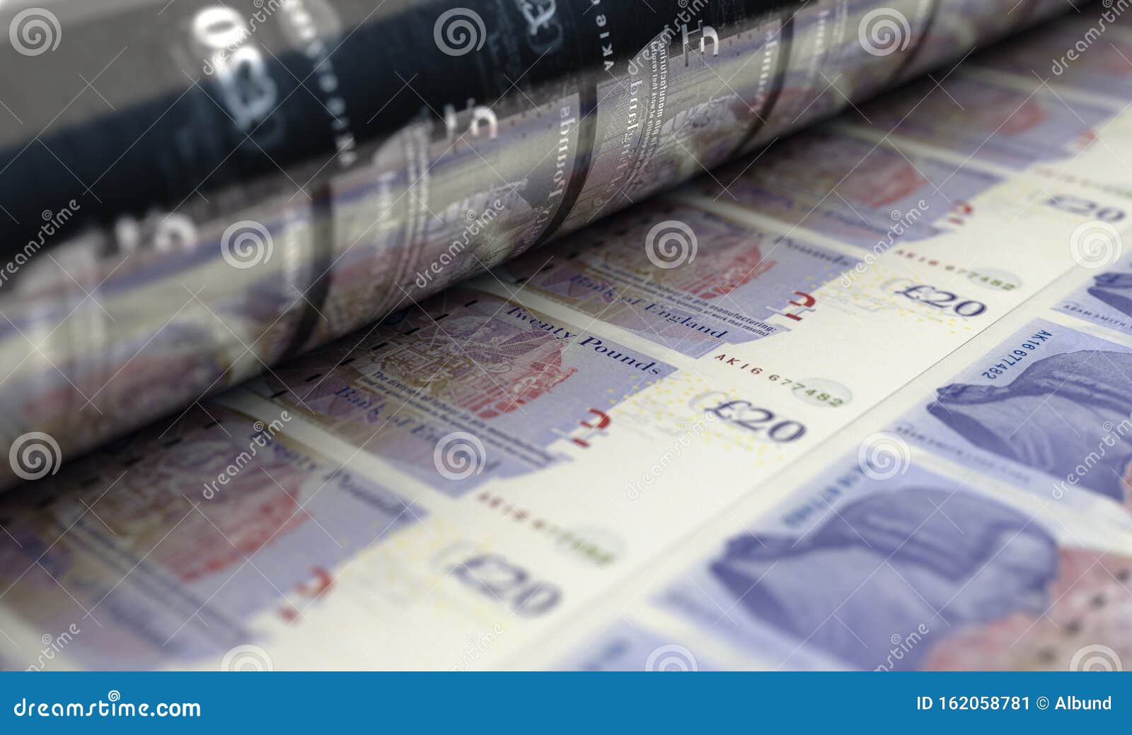 Printing British Pound Notes Editorial Photo - Image of manufacture ...