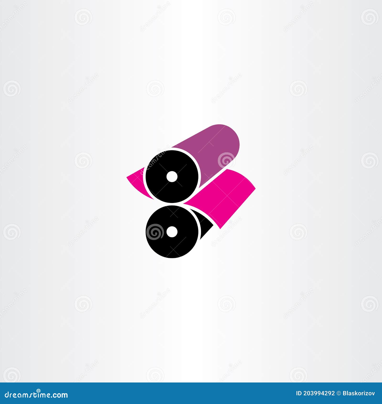 Printing Cylinders Logo Vector Icon Stock Vector - Illustration of cmyk ...