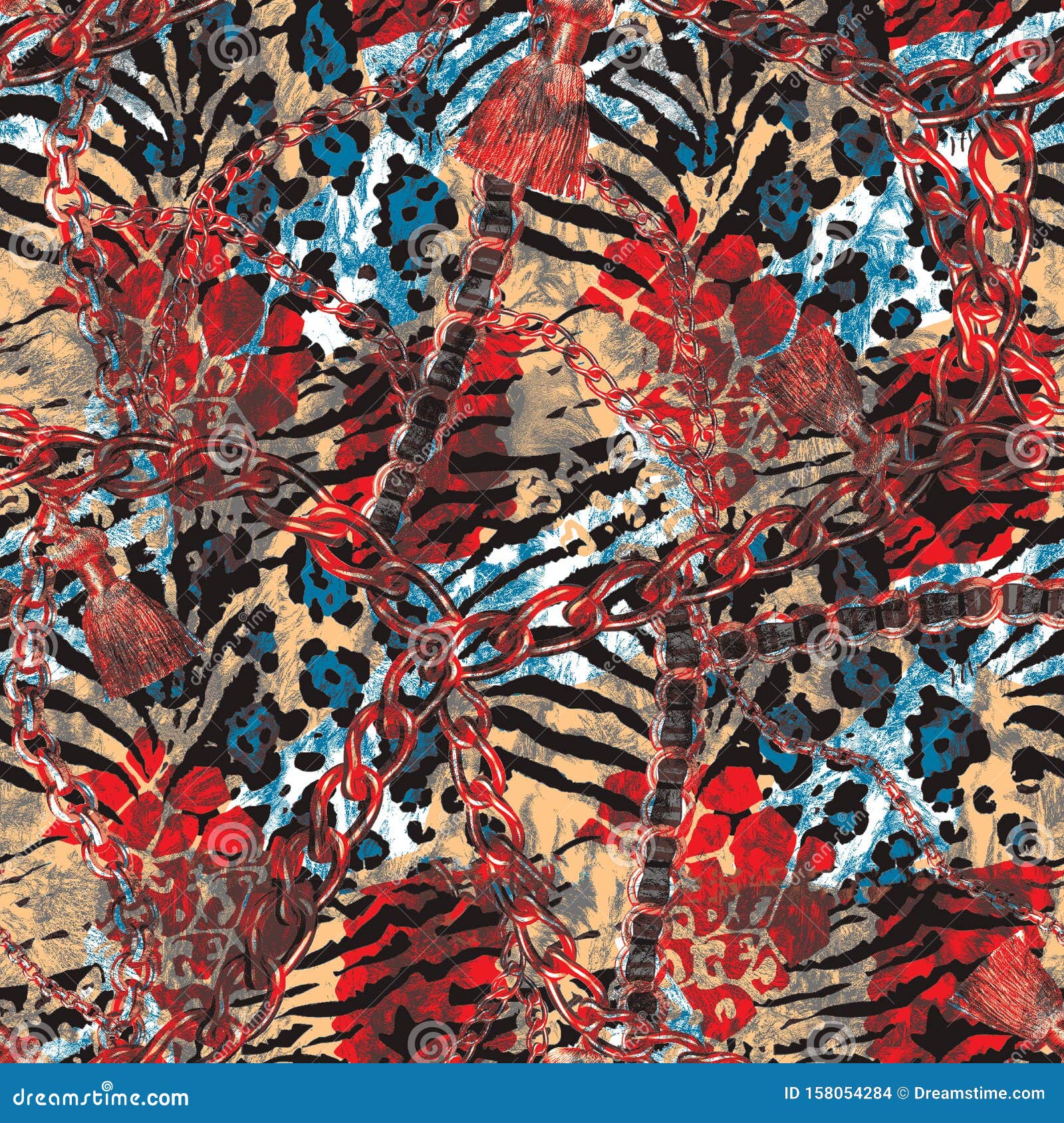 Textile Pattern Design. Digital Print Design. Stock Illustration ...