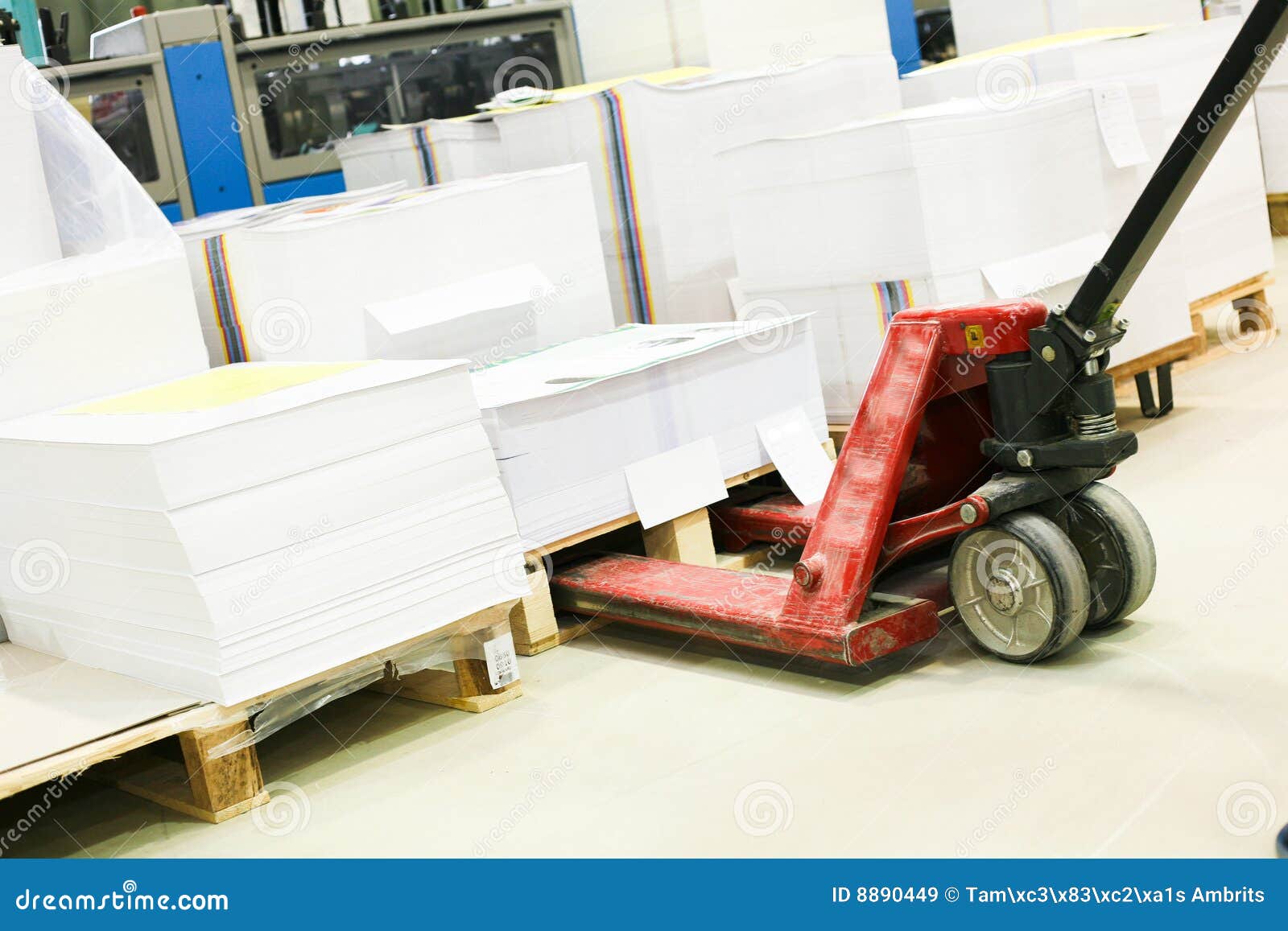 Printing firm store stock image. Image of offset, magazine - 8890449