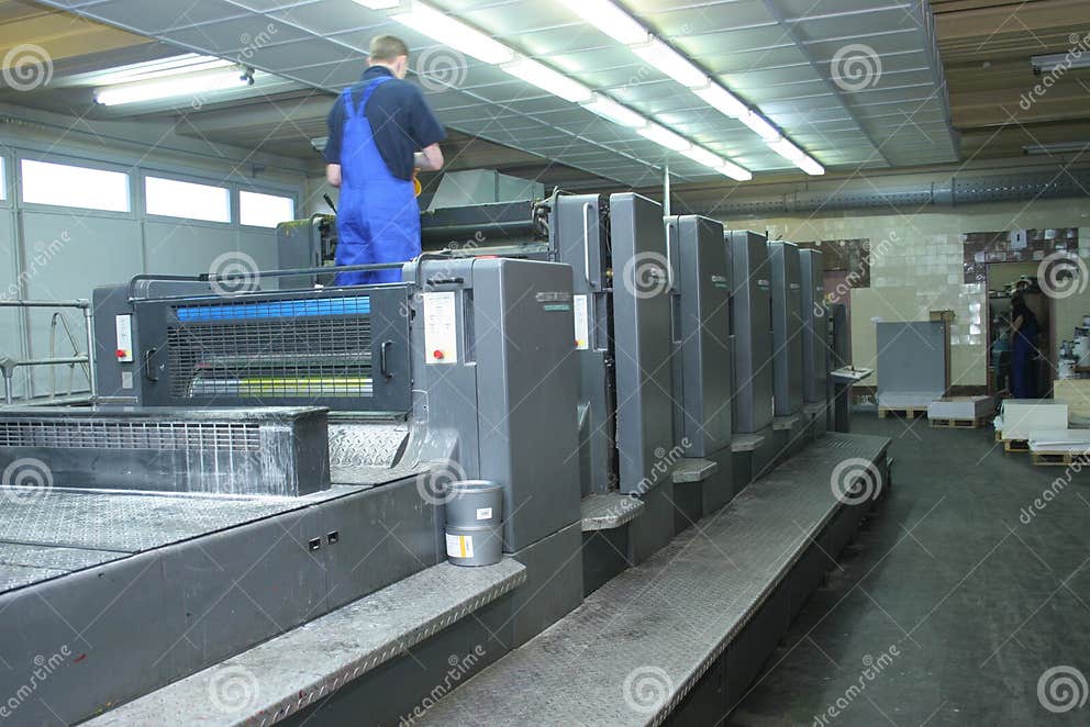 Printing house stock image. Image of work, publish, machine - 1377357