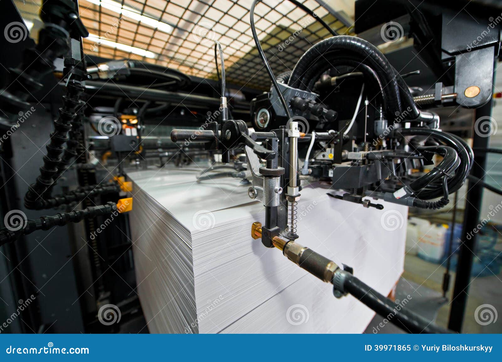Printing house stock image. Image of machinery, production - 39971865