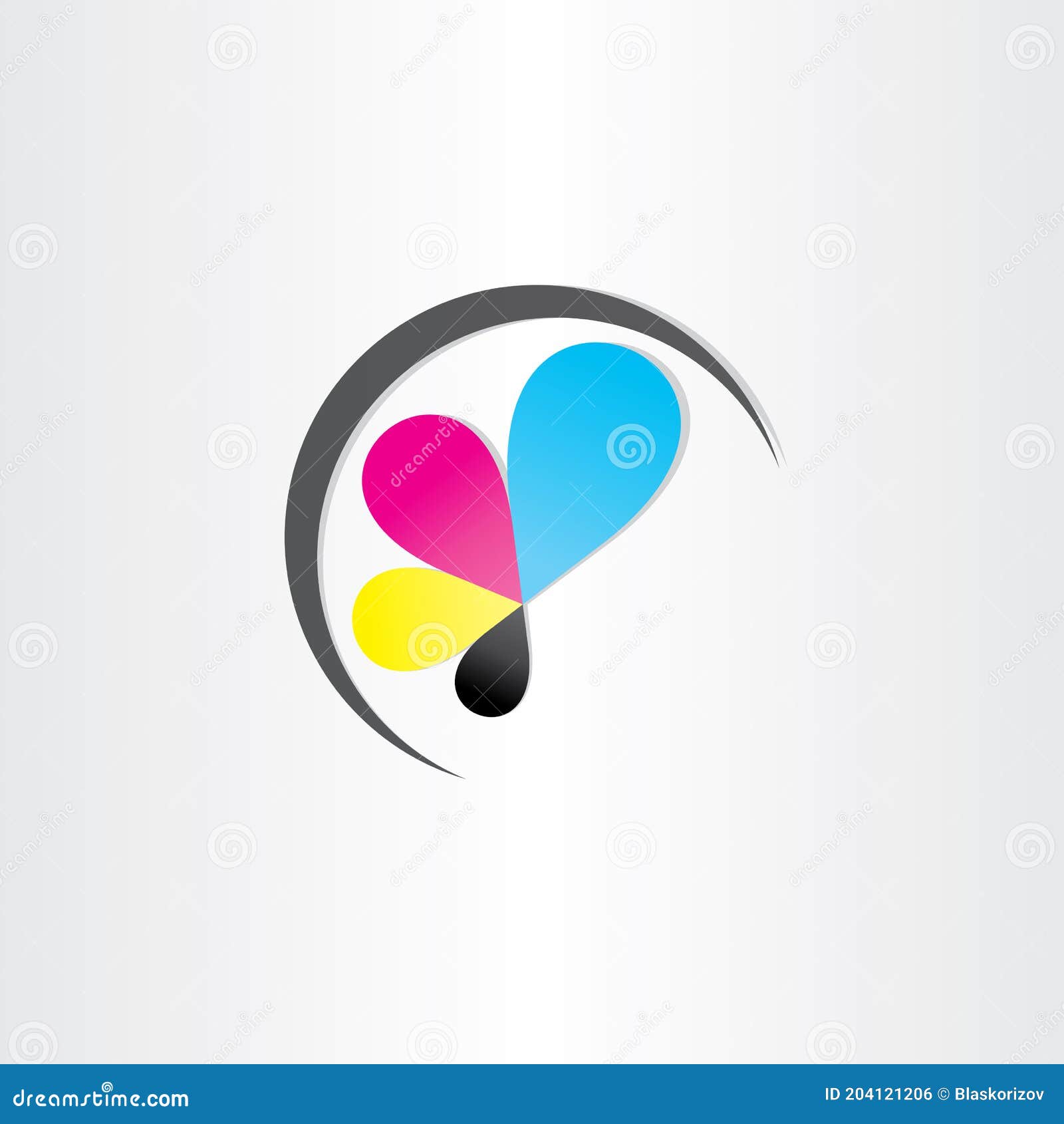 Printing Icon Printhouse Ink Symbol Stock Vector - Illustration of ...