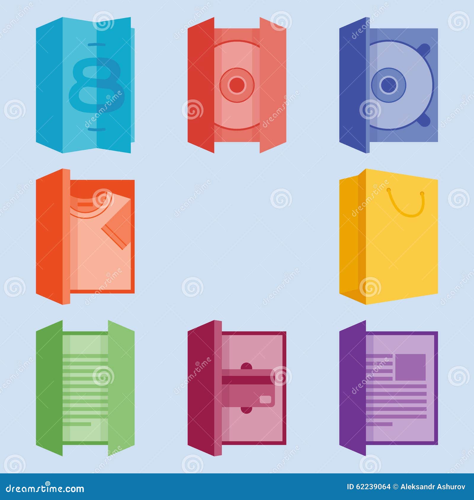 Printing icons stock vector. Illustration of business - 62239064