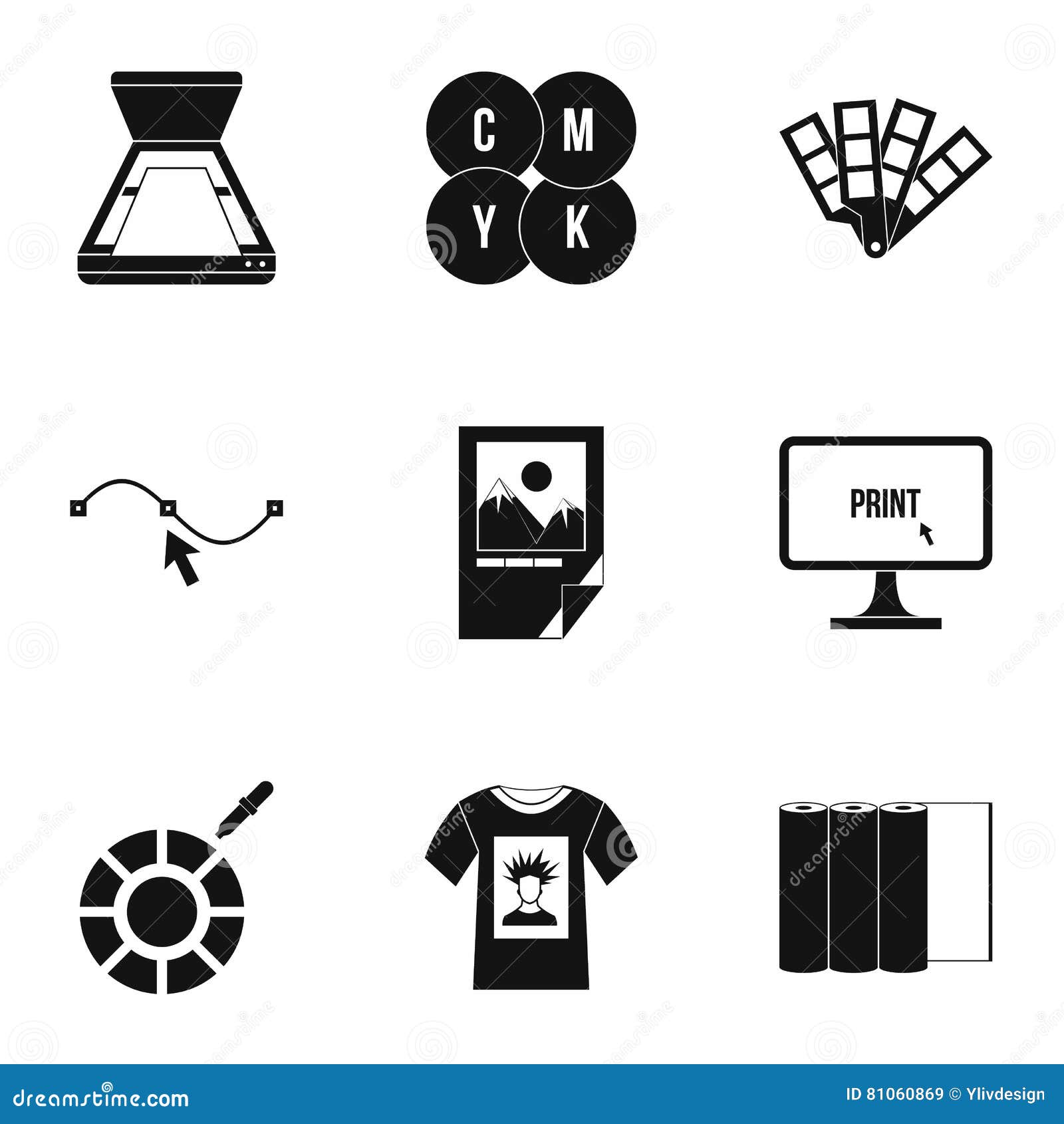 Printing Icons Set, Simple Style Stock Vector - Illustration of paper ... Printing Icons Set, Simple Style Stock Vector - Illustration of paper ...