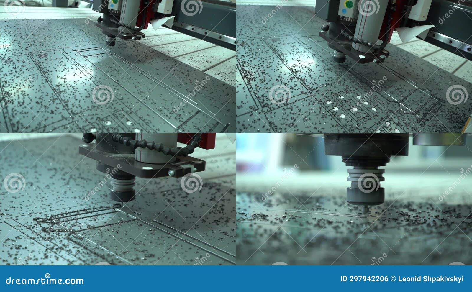 Printing Industry. Split Screen Stock Footage - Video of work ...