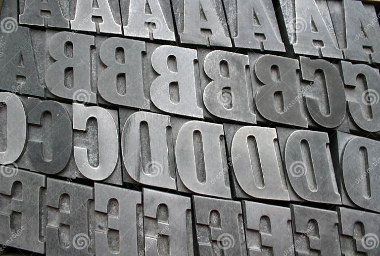 Printing letters stock image. Image of words, press, book - 7730863