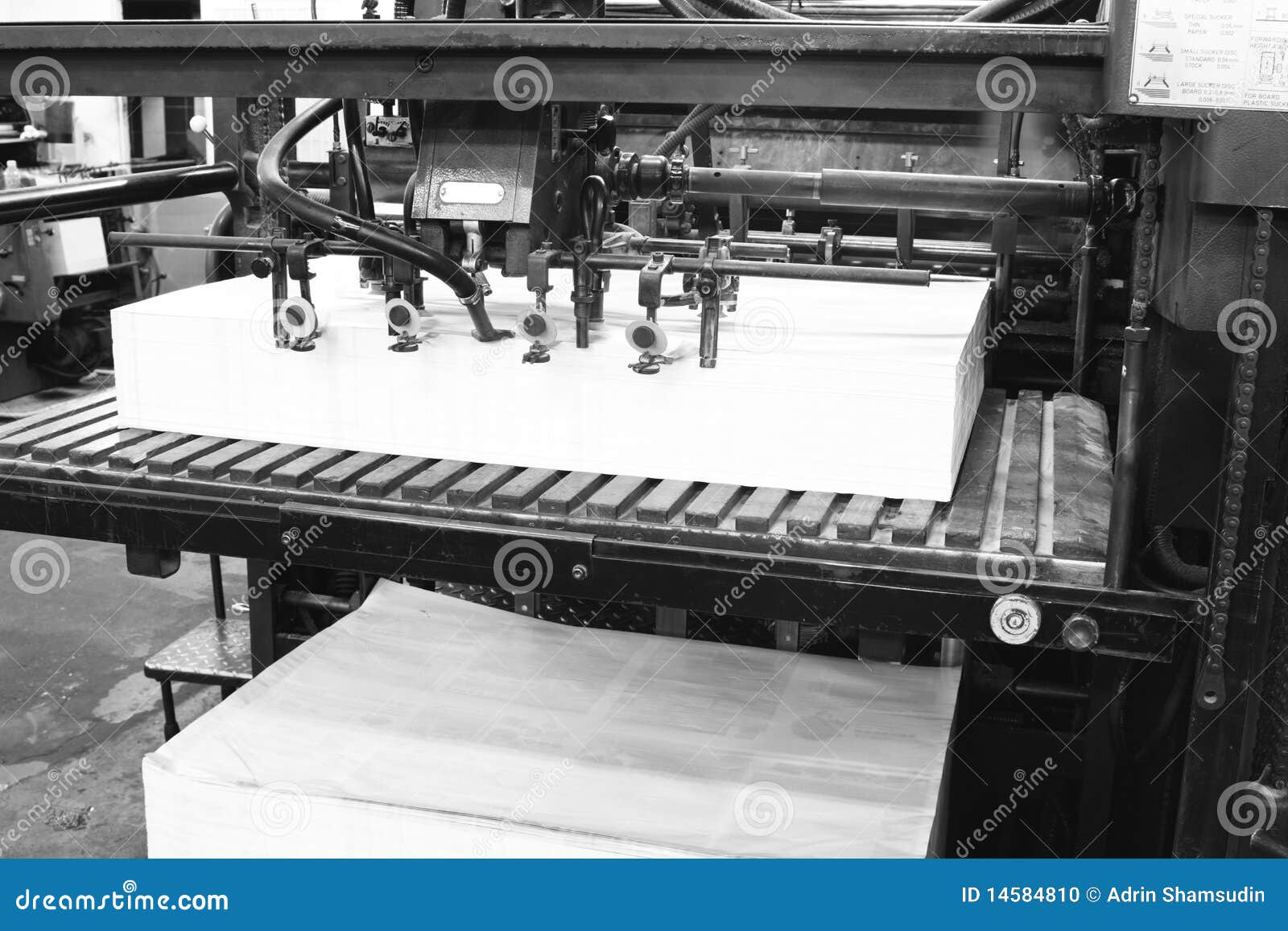 Printing Machine stock photo. Image of feed, offset, inking - 14584810