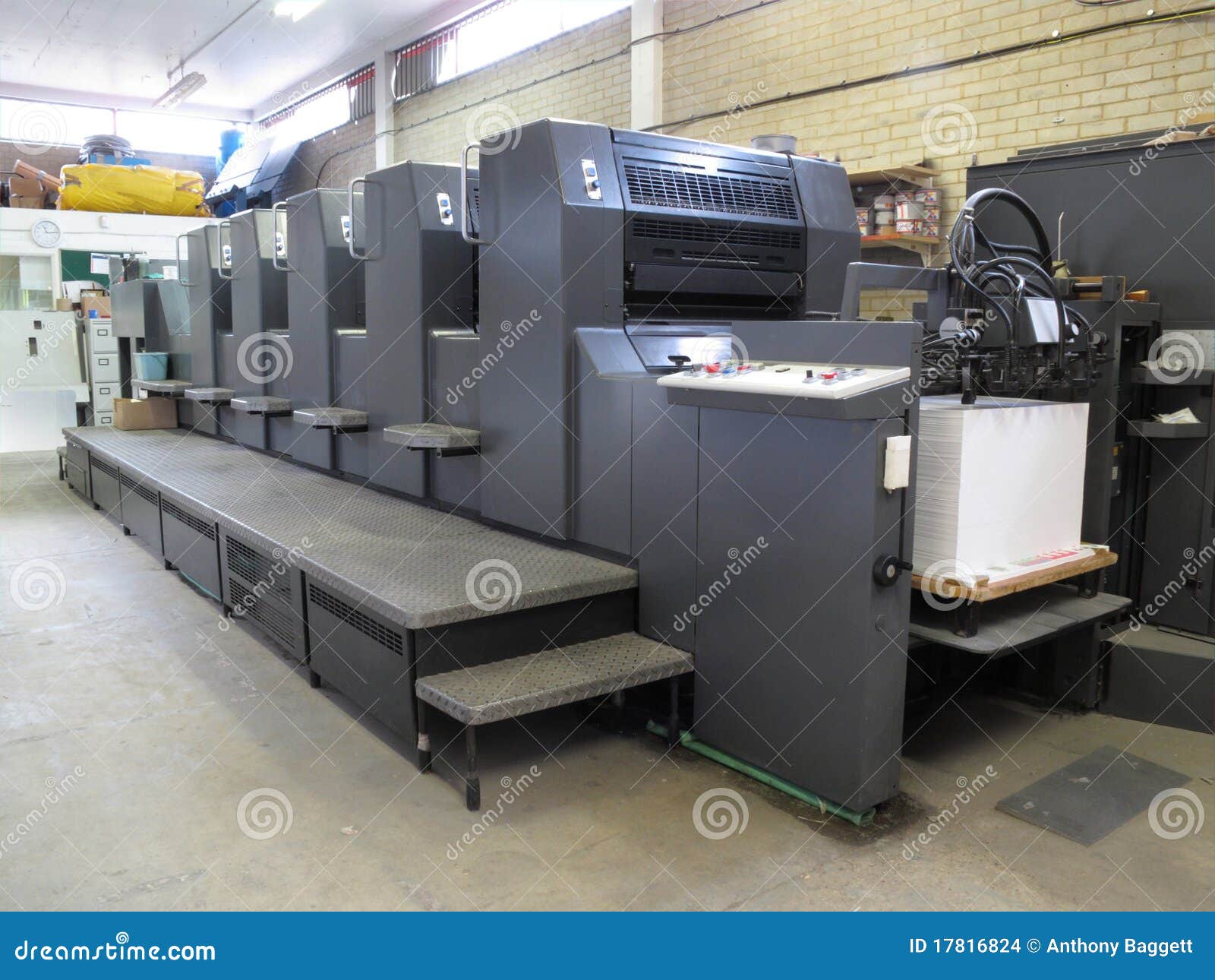Printing machine stock photo. Image of magazine, machine - 17816824