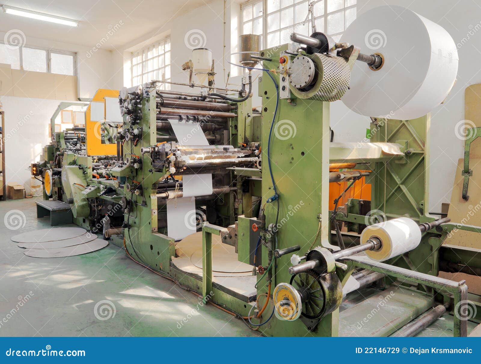 Printing machine stock image. Image of industry, manufacture - 22146729
