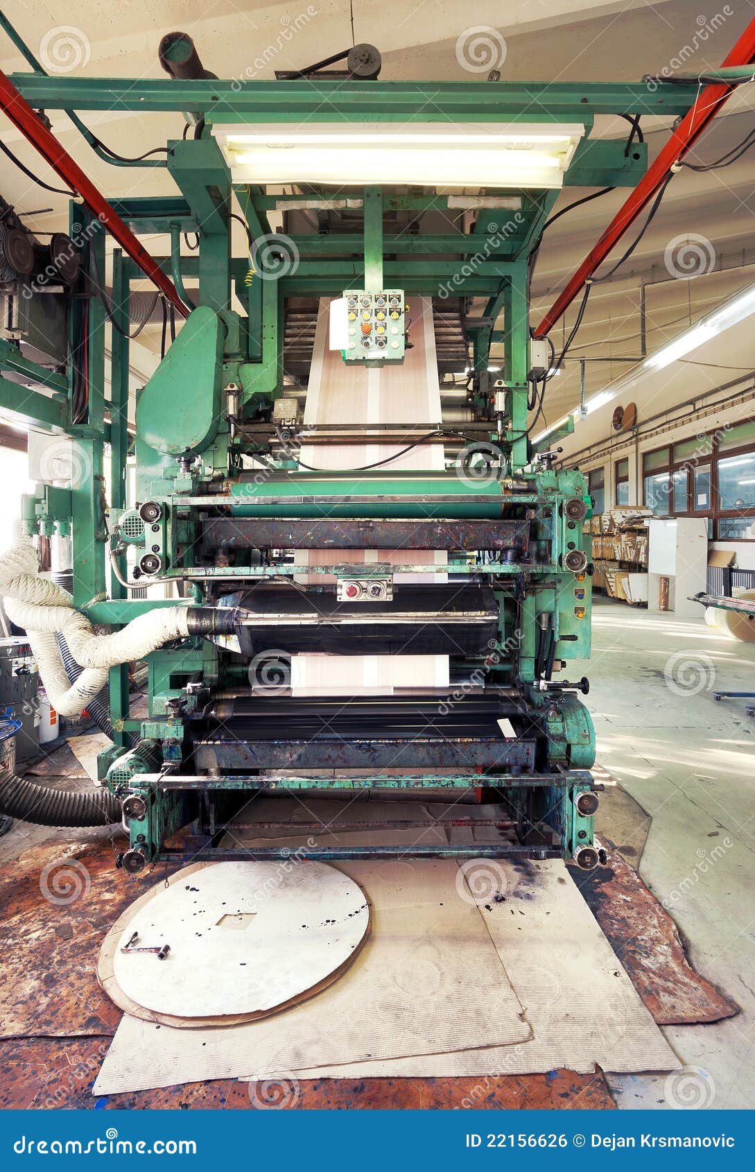Printing machine stock photo. Image of factory, production - 22156626