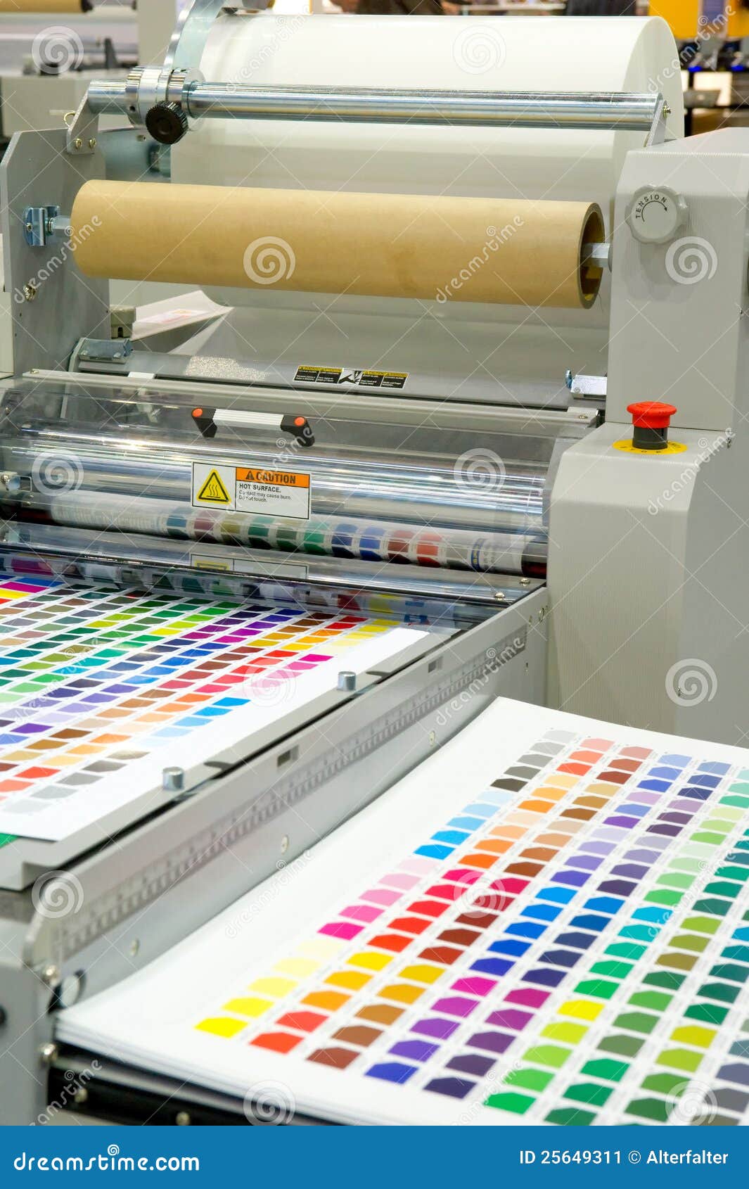 Printing machine stock image. Image of blue, inks, choice - 25649311