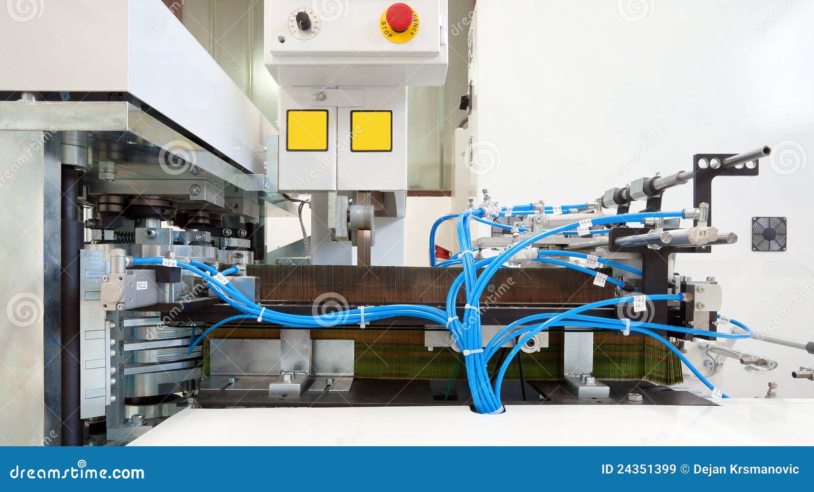 Printing machine details stock image. Image of plant - 24351399