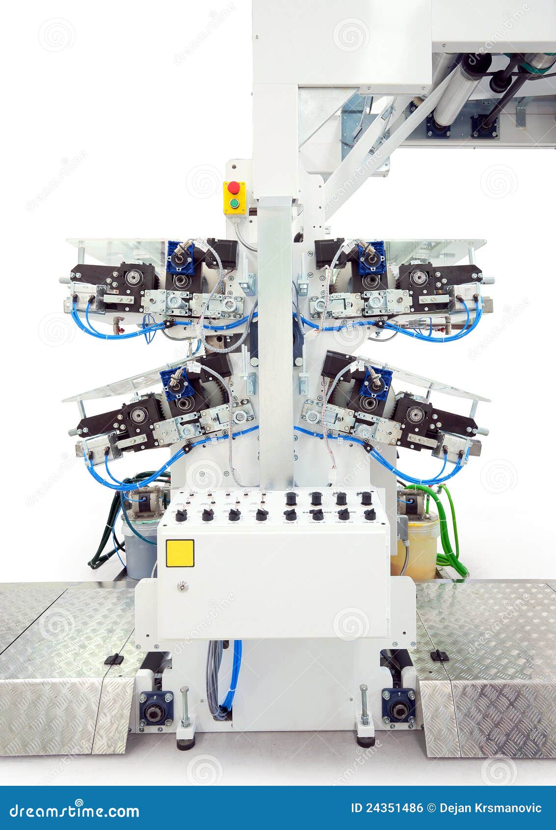 Printing machine details stock photo. Image of manufacturing - 24351486