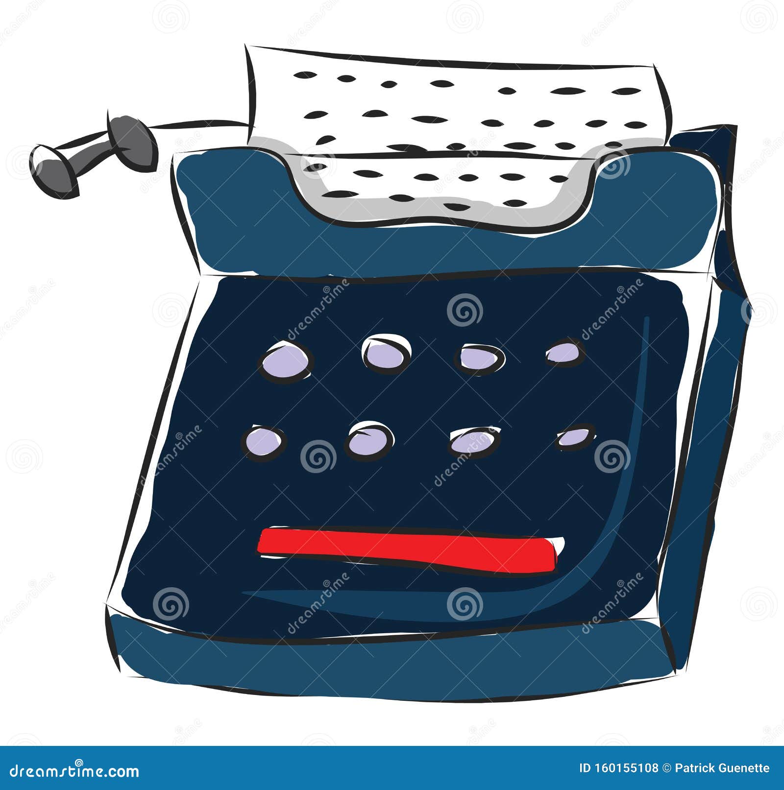 Printing Machine Illustration Vector Stock Vector - Illustration of ...