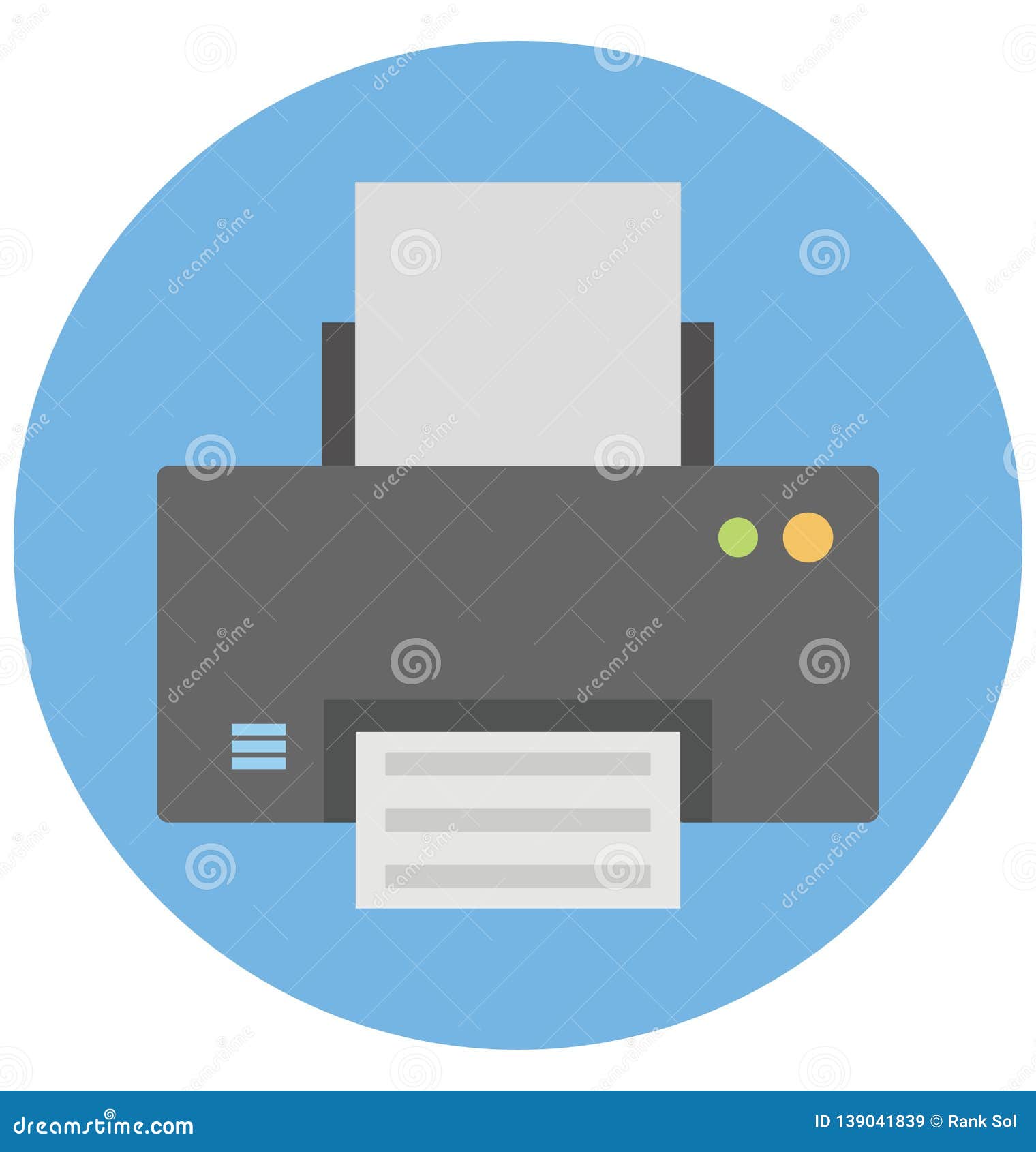 Printing Machine Isolated Vector Icon that Can Be Easily Modified or ...
