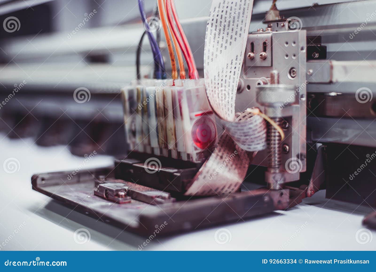 Printing machine stock photo. Image of commercial, laser - 92663334
