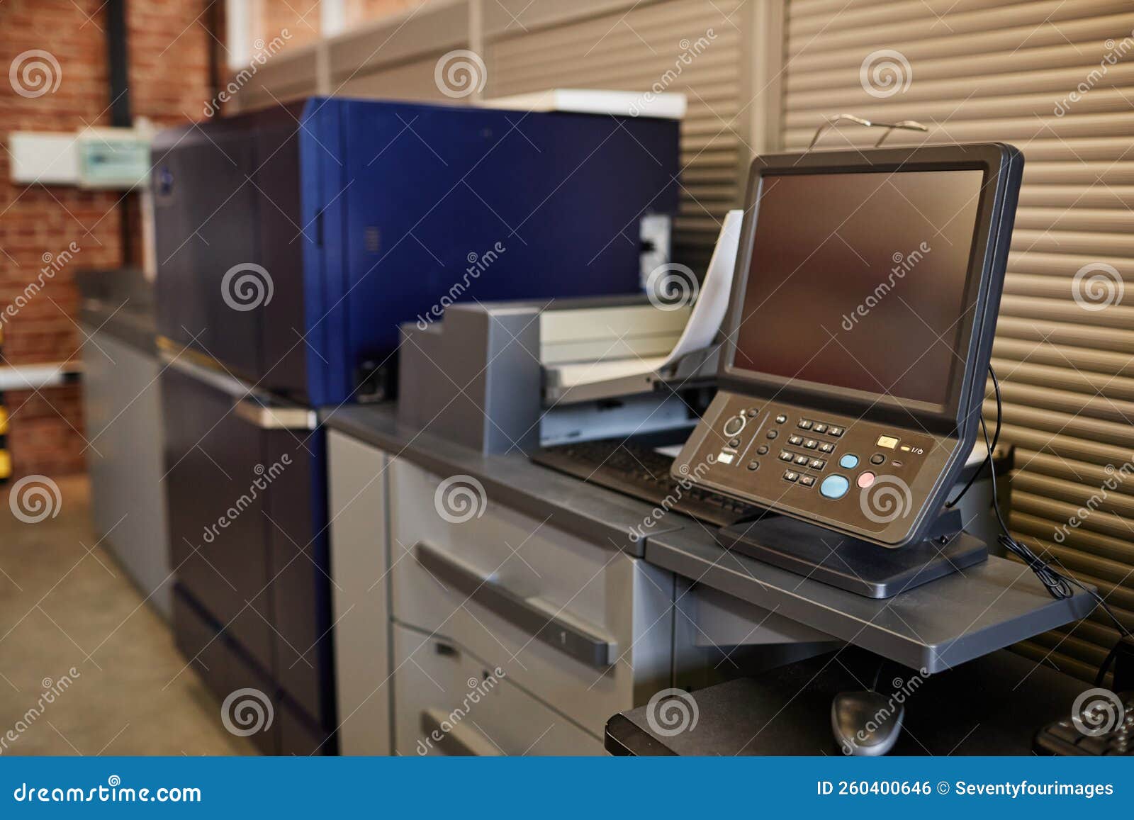 Printing Machine Off stock photo. Image of service, factory - 260400646
