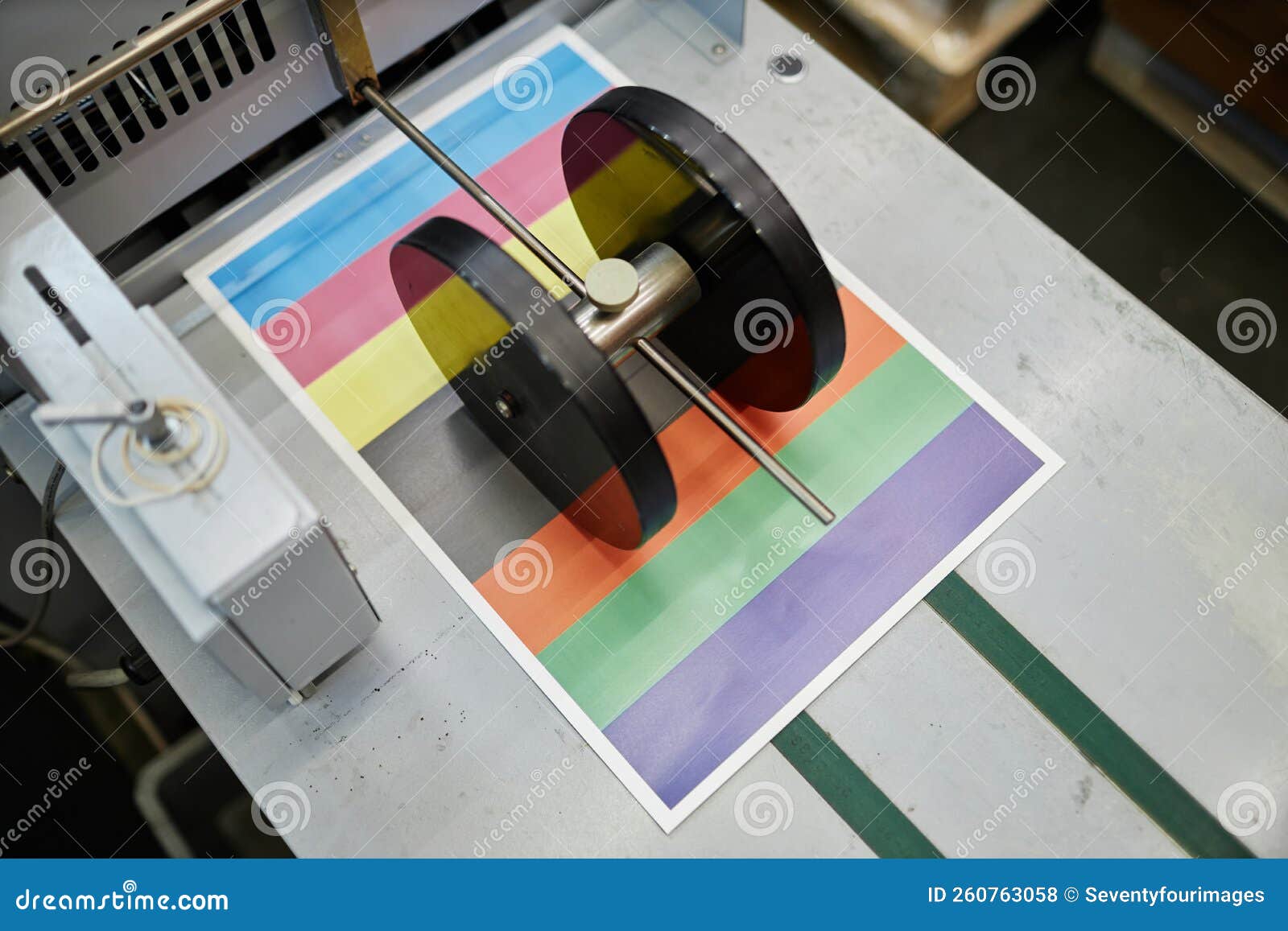 Printing Machine Test stock photo. Image of workshop - 260763058