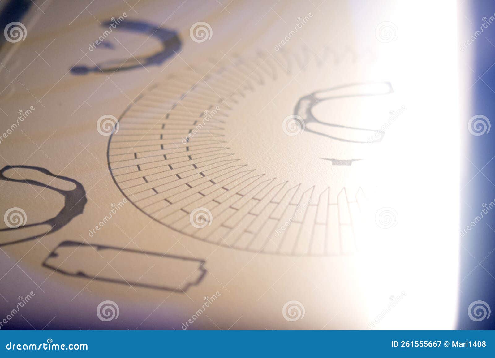 Printing Models on 3D Printer Close-up. High-speed Precision Printing ...