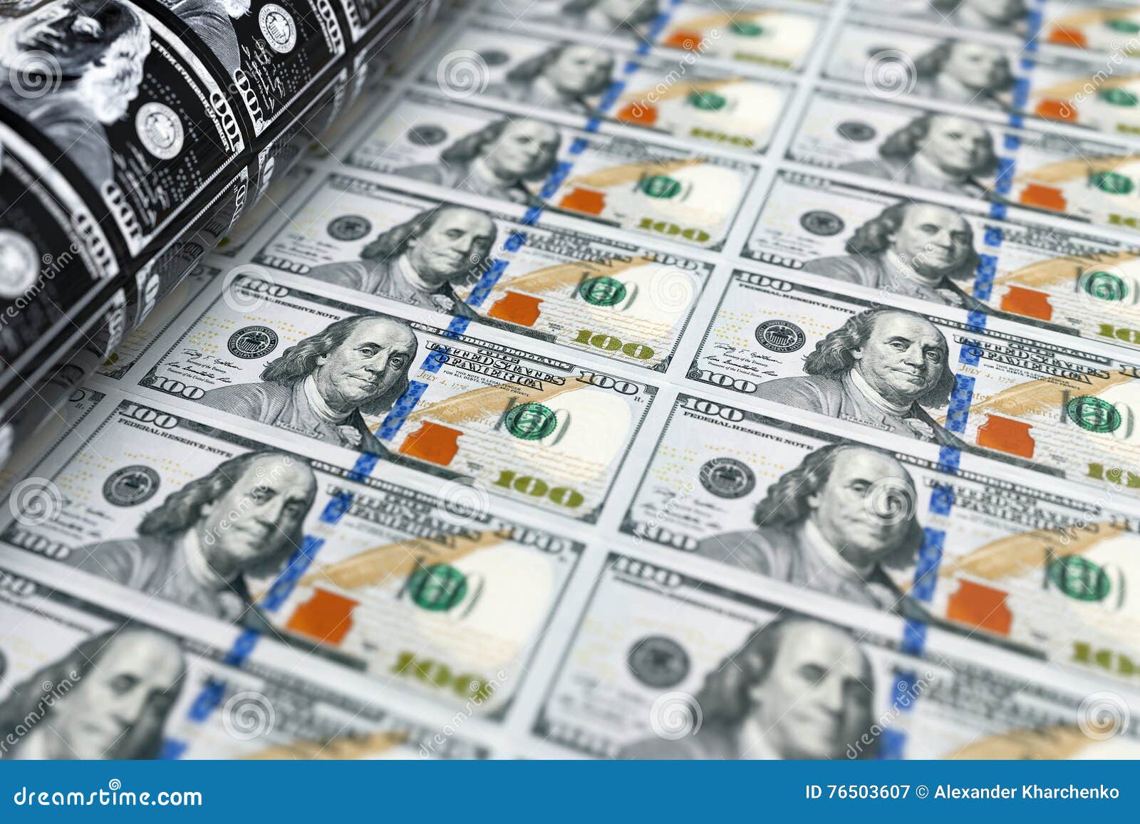 Printing Money Royalty-Free Stock Image | CartoonDealer.com #83788066