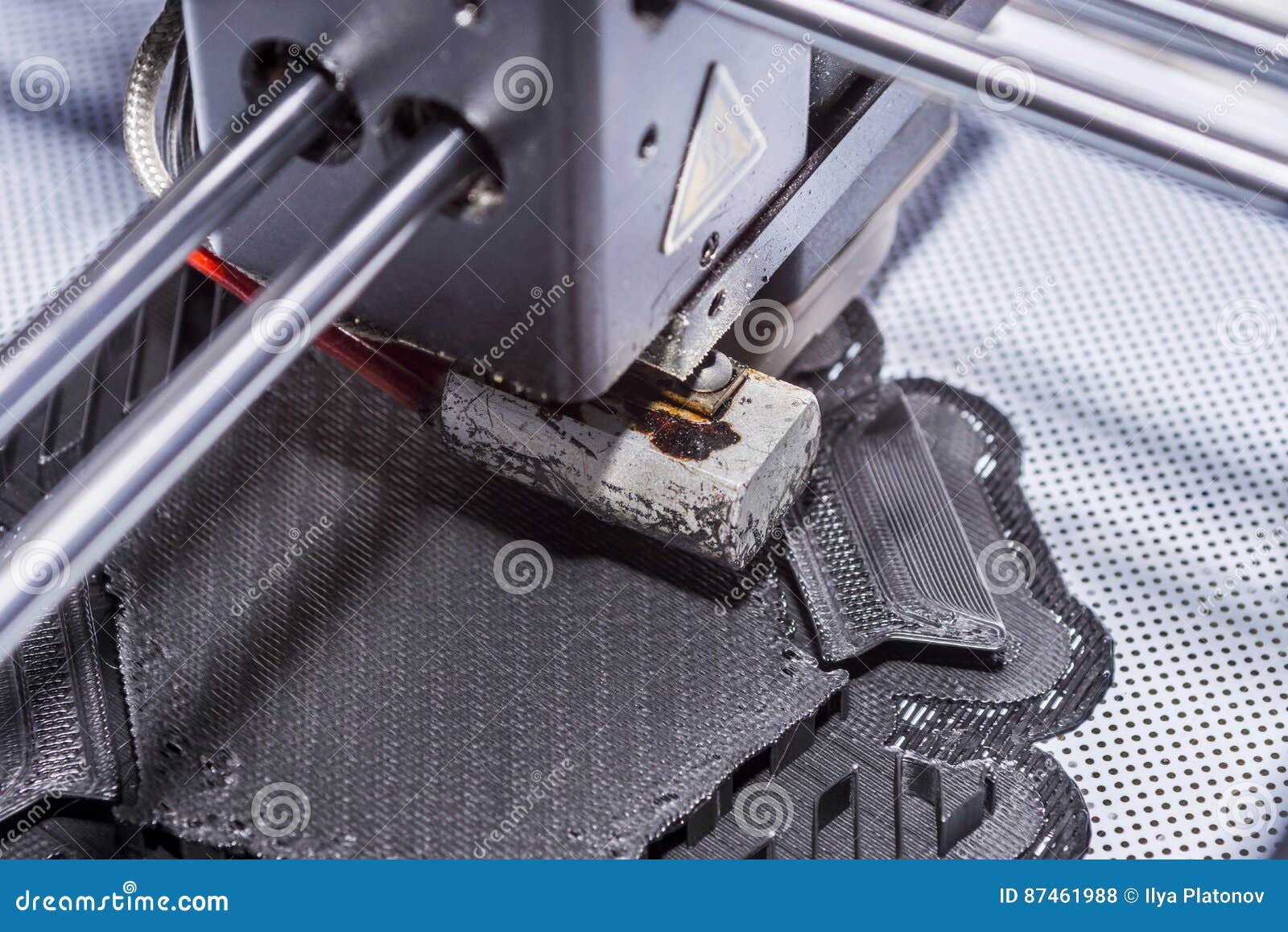 Printing Object on an Industrial 3D Printer Stock Photo - Image of ...