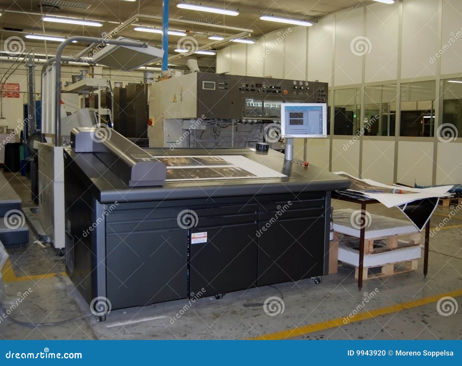 Printing - Offset press stock photo. Image of house, rollers - 9943920