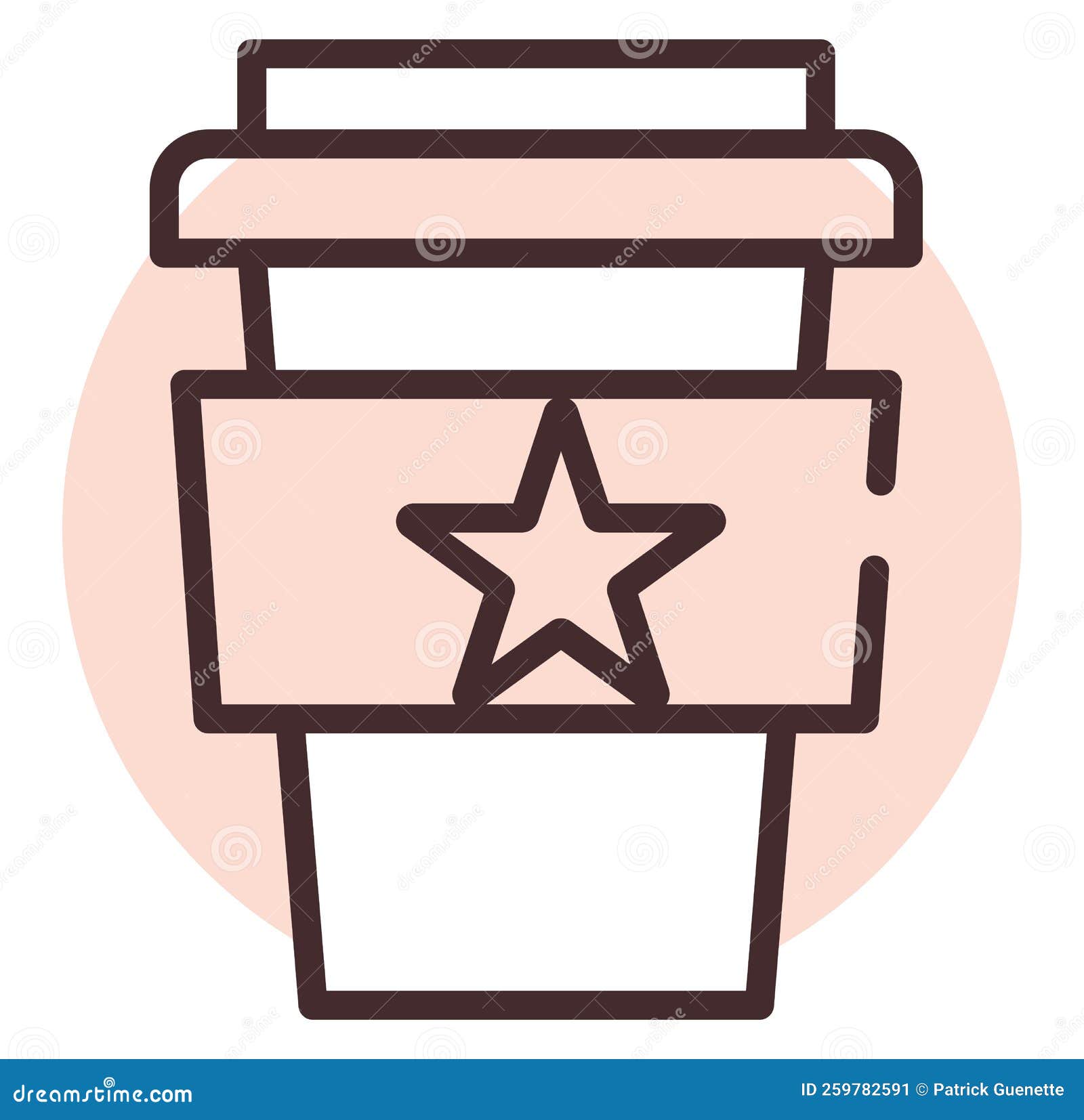 Printing paper cups, icon stock vector. Illustration of restaurant ...