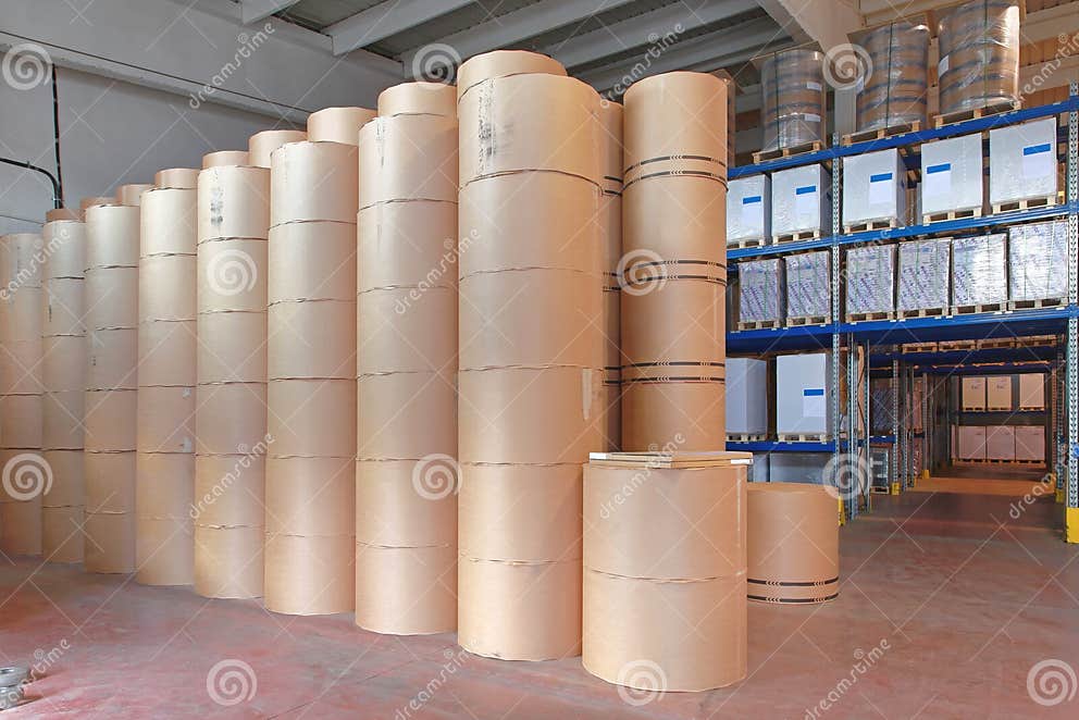 Printing Paper Rolls stock photo. Image of rolls, material - 75693974