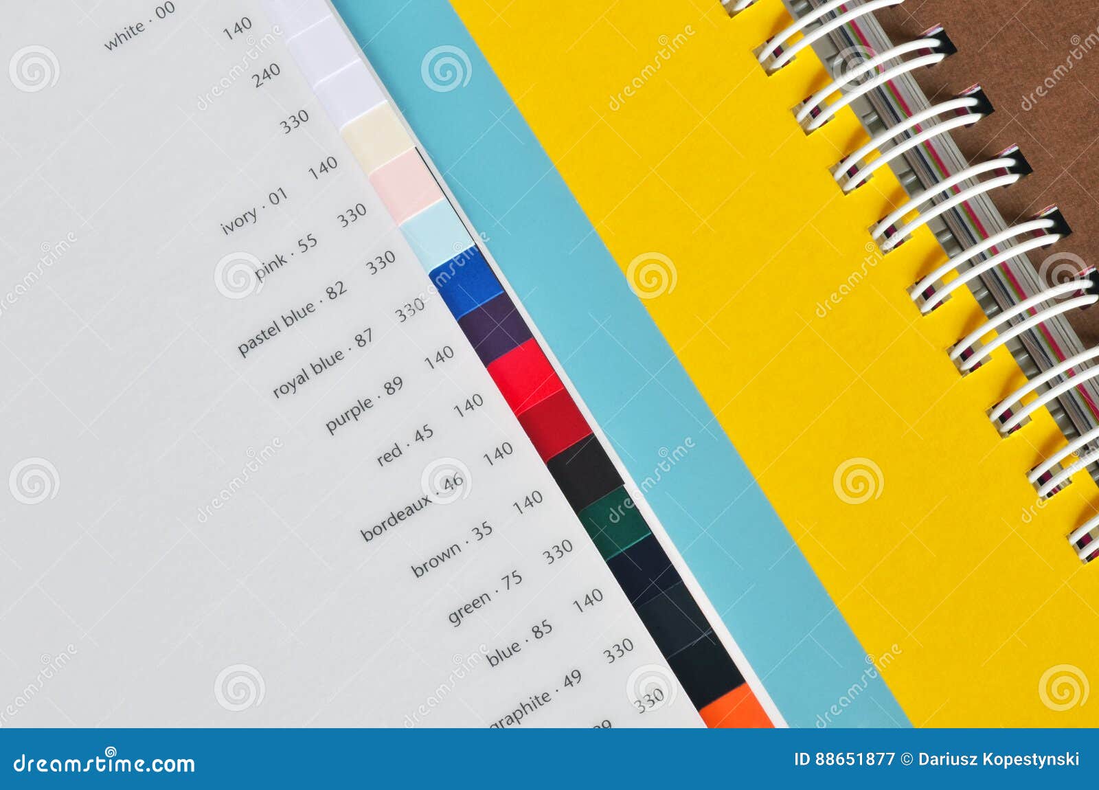 Printing paper sampler stock image. Image of choose, designer - 88651877
