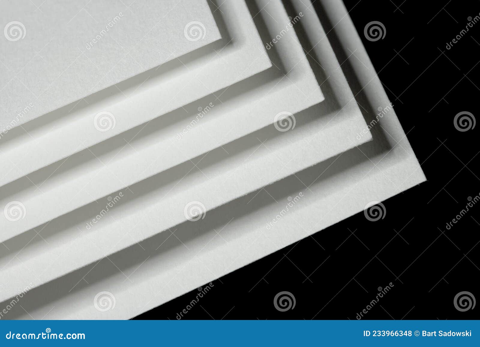 Closeup of White Sheets Printing Paper Stock Photo - Image of stacked ...