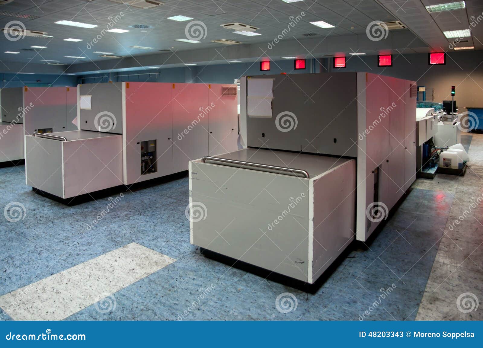 Printing Plant - CTP Computer To Plate Department Stock Image - Image ...
