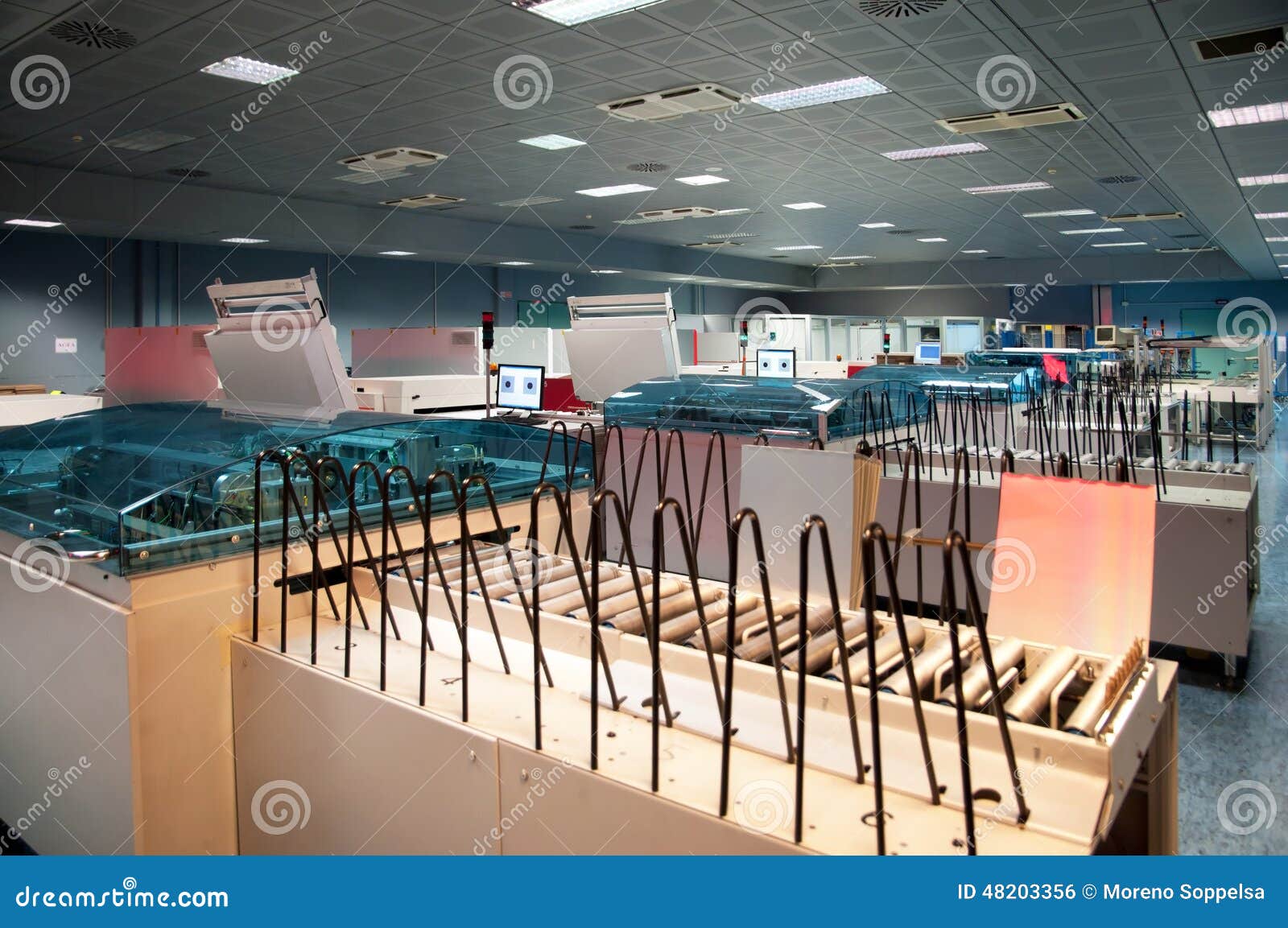 Printing Plant - CTP Computer To Plate Department Stock Photo - Image ...