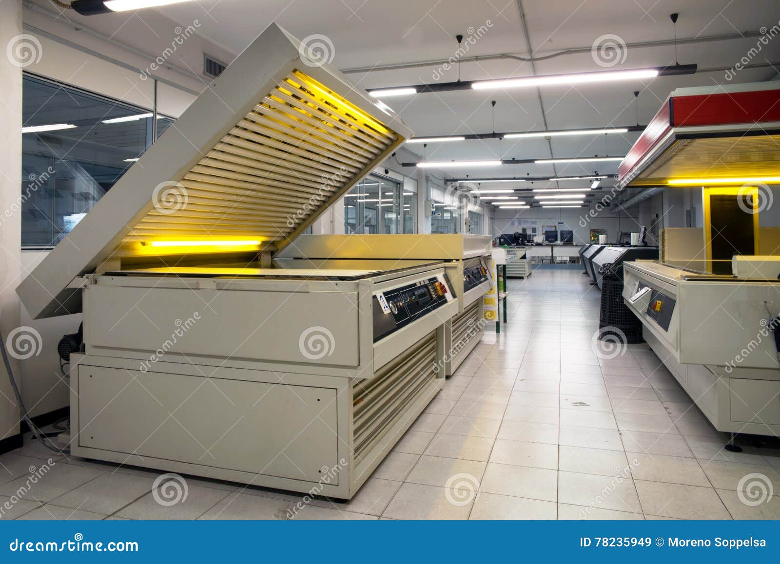 Printing Plant - Flexographic Printing Plates Stock Image - Image of ...
