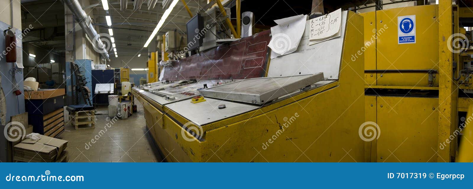 Printing Press stock image. Image of interiors, industry - 7017319