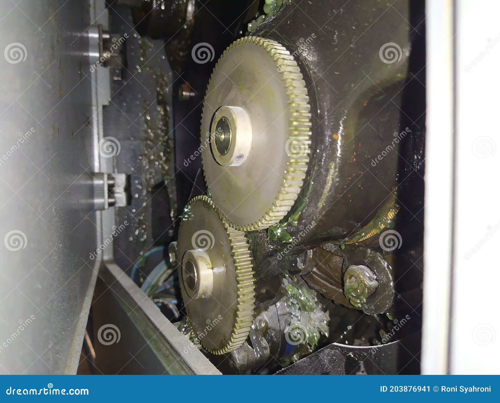 A Printing Press Gear Wheel Stock Image - Image of printing, wheel ...