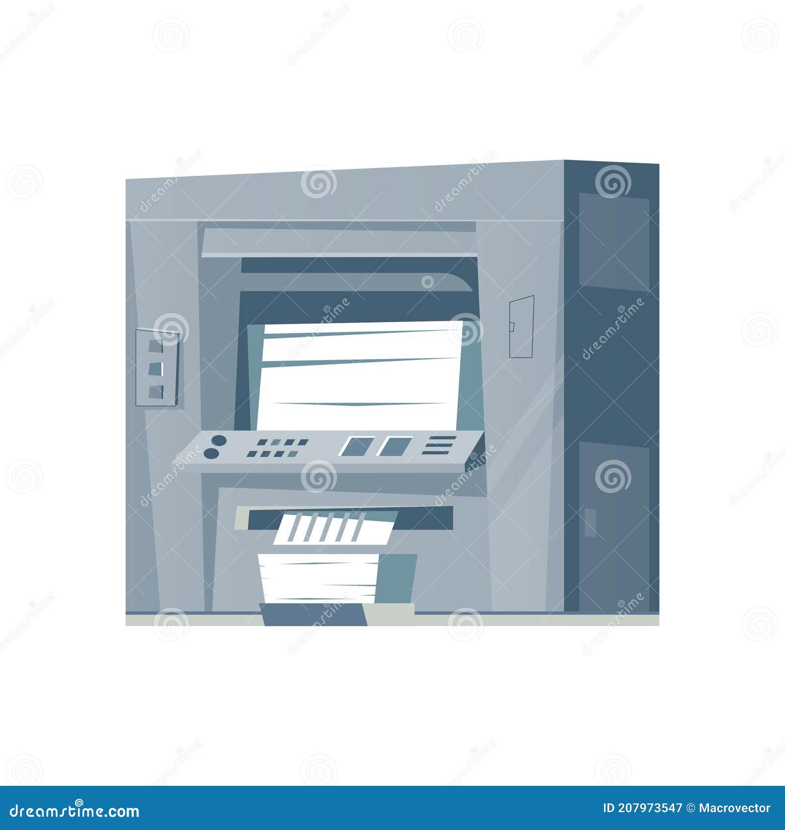 Printing Press Icon stock illustration. Illustration of store - 207973547