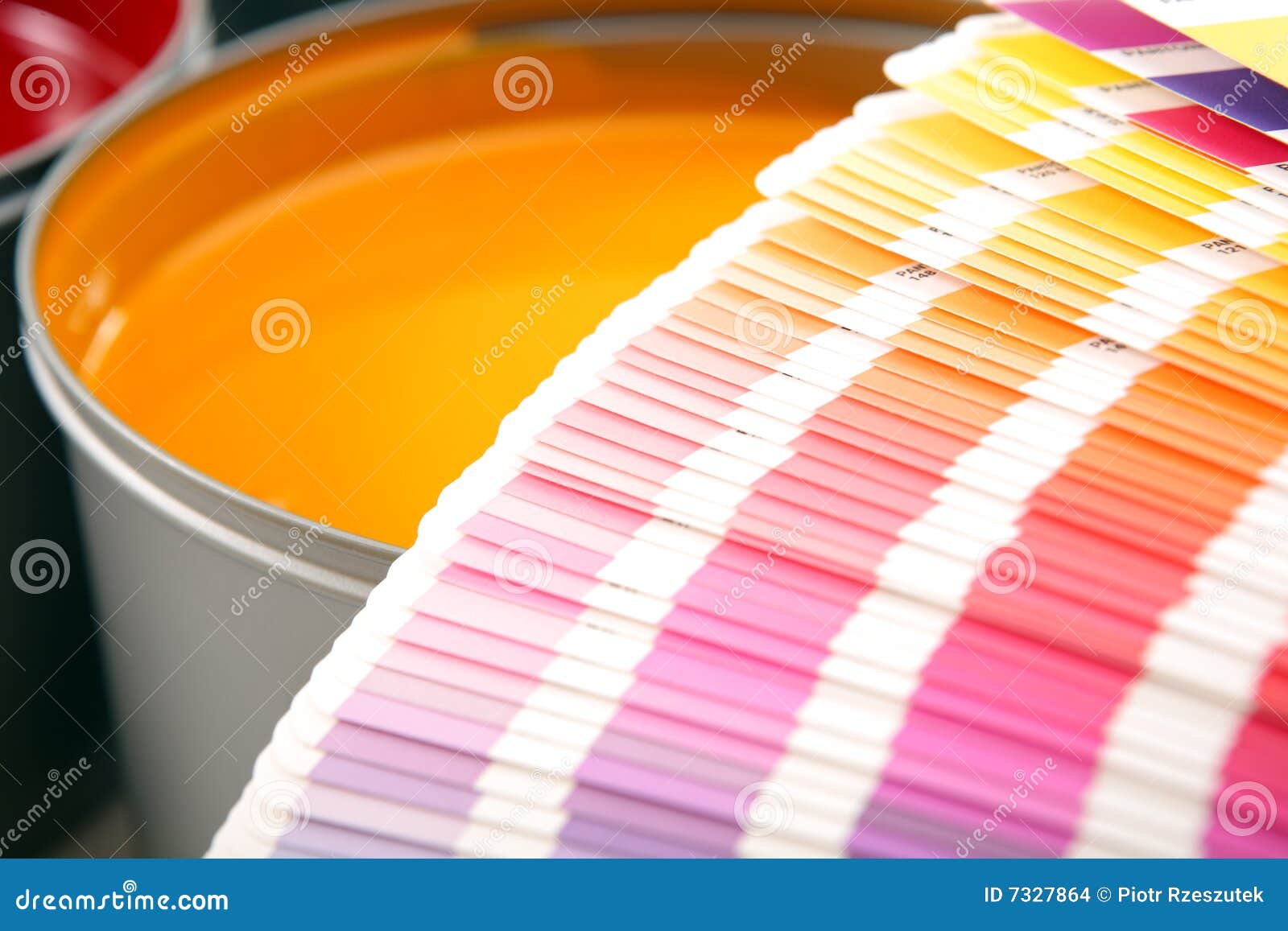 Printing Press Inks, Cyan, Magenta, Yellow Stock Photo - Image of paint ...