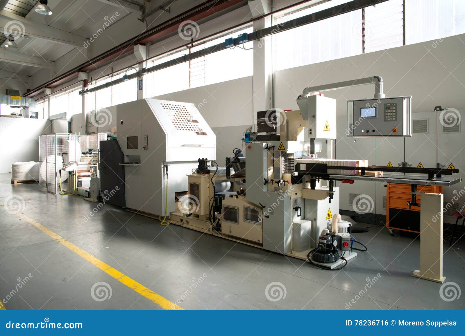 Printing Press - Machine for Paper Napkins Stock Photo - Image of ...