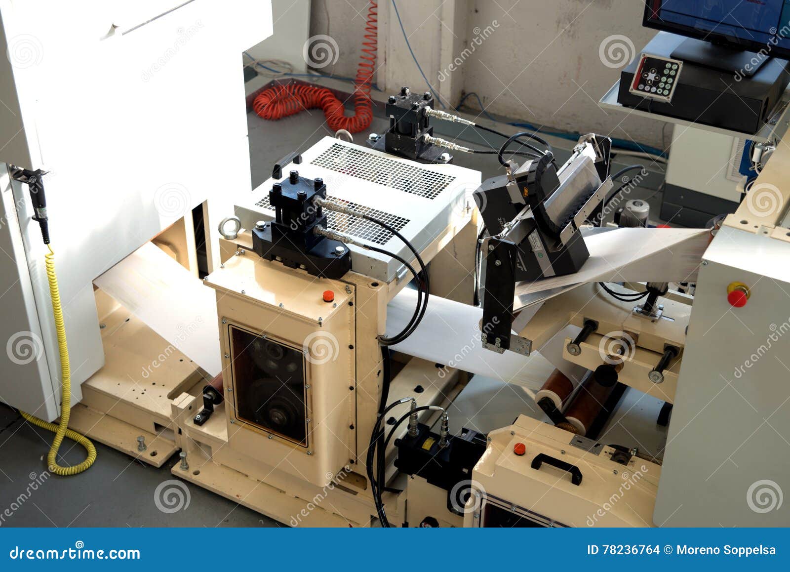 Printing Press - Machine for Paper Napkins Stock Photo - Image of ...